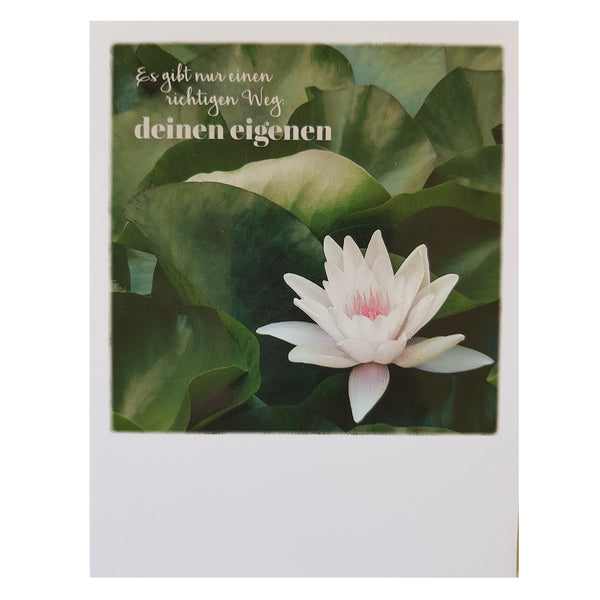 Postkarte "Der richtige Weg" - Punkt & Strich